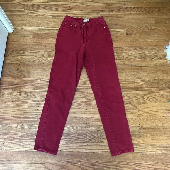 Limited Jeans | Jeans | The Limited Vintage High Waisted Red Jeans ...